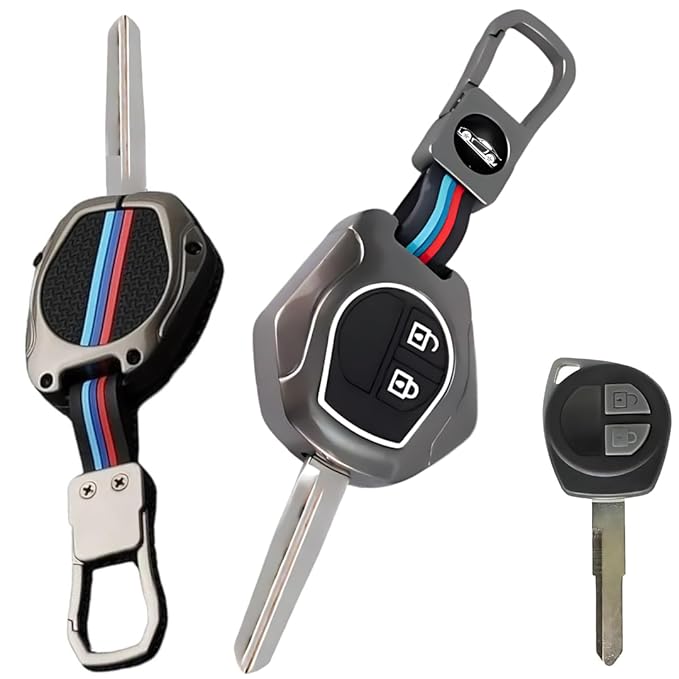 Metal Key Cover for Suzuki Grand Vitara, Brezza, Baleno, Swift, Fronx ...