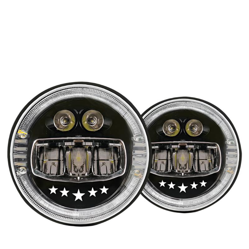 7-inch 5-Star LED Headlight (120W, H4 Plug) | Welcome Feature | High ...