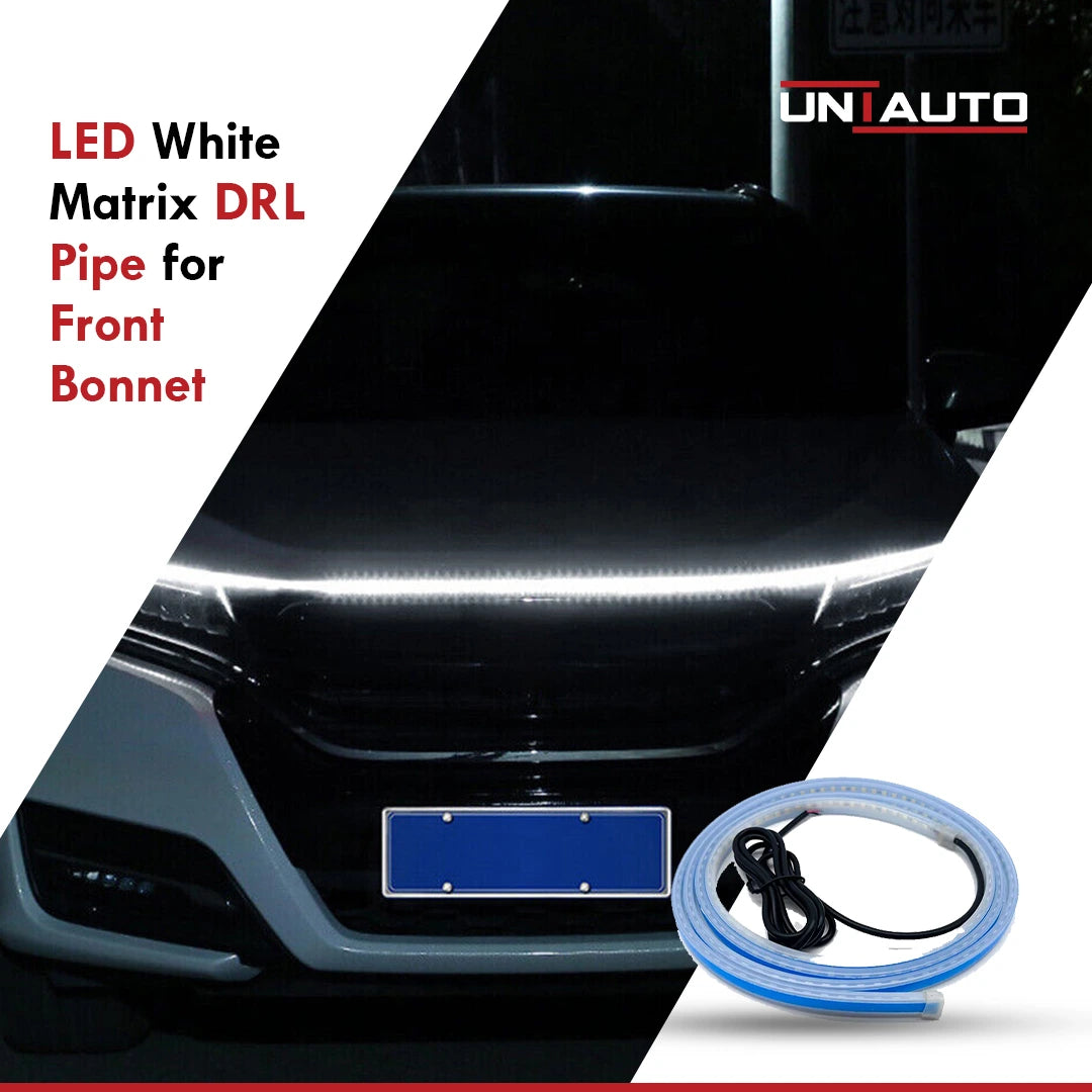 LED White Color Matrix style DRL Pipe for Front Bonnet – Uniauto
