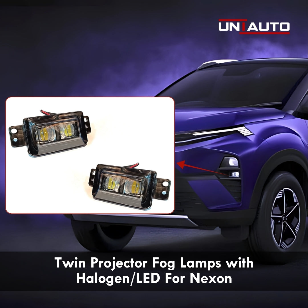 OEM Type Twin Projector Fog Lamp pair with Built In LED | Plug and Pla ...