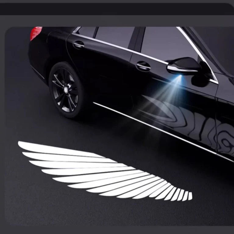 Metal body Angel Wing Light | Car Rearview Mirror Side LED | Welcome D ...